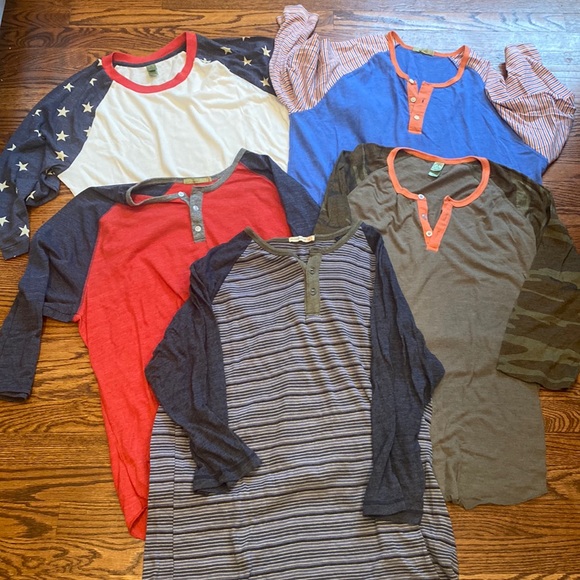 Alternative Apparel | Shirts | Alternative Apparel Baseball Tees | Poshmark